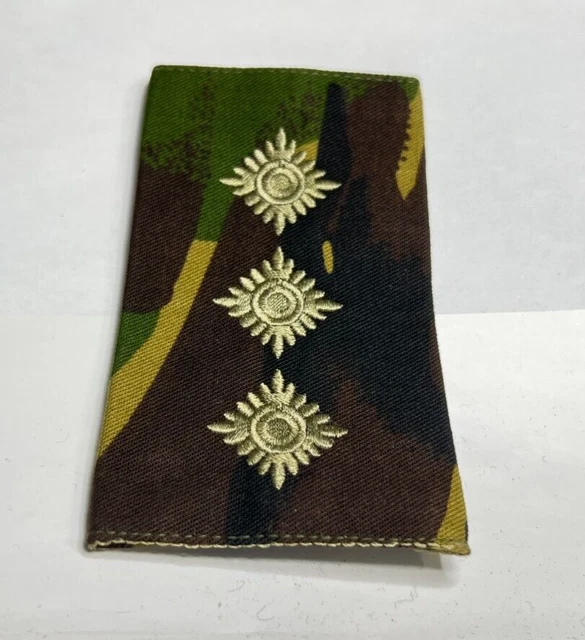 BRITISH ARMY CAPTAIN Slide On Shoulder Rank Badge Patch 11 x 6 cm's EUR ...