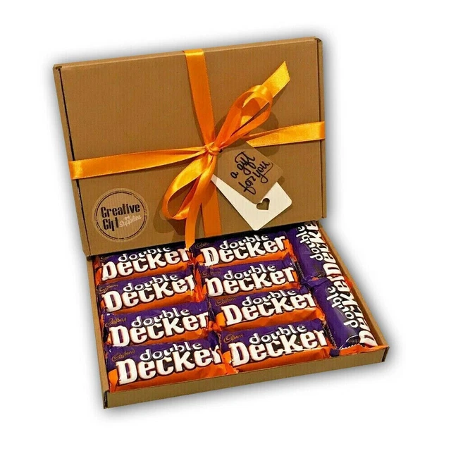 CADBURY DOUBLE DECKER Chocolate Gift Box Birthday Fathers Day Gift ...