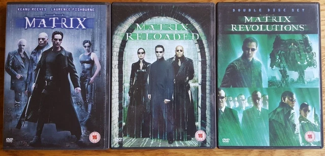 THE MATRIX, Revolutions and RELOADED 5x DVDs Keanu Reeves, £3.00 ...
