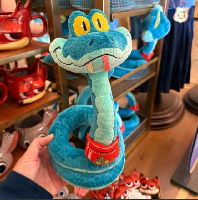 NEW🌟WDW DISNEY PARKS 2025 Zootopia 2 Plush Stuffed Animal Gary De’Snake ...