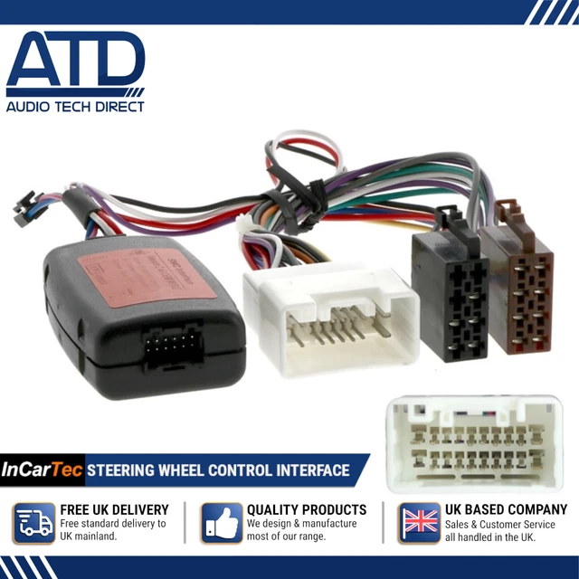STEERING WHEEL INTERFACE ISO For Mitsubishi Fiat Adapter Plug Cable SWC ...