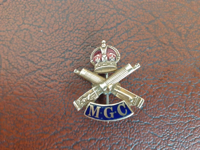 WW1 MACHINE GUN Corps MGC Enamelled Sweetheart Broach/ Badge £12.95 ...