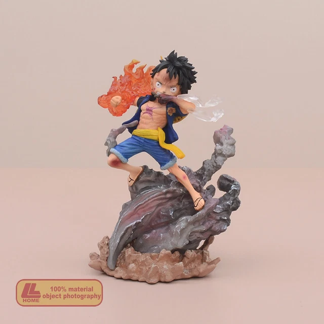 ANIME ONE PIECE Monkey D Luffy Gear 2nd Fire Fist Action Figure Statue ...