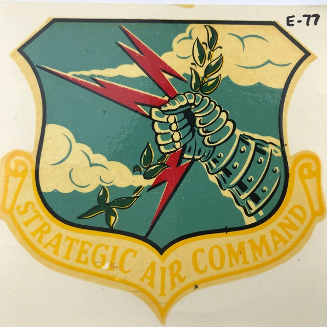 VINTAGE USAF US Air Force Strategic Air Command Sticker Decal Fist ...