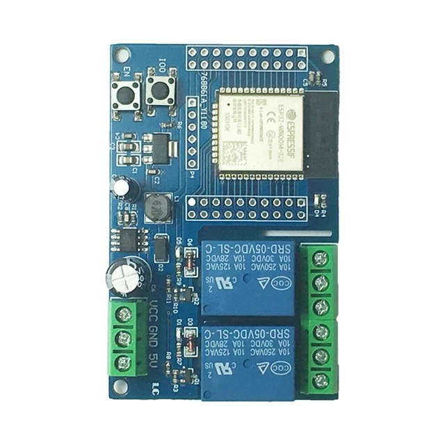 ESP32-WROOM DEVELOPMENT BOARD 2channel WIFI Relay Module DC 5-60V EUR 12,49 - PicClick DE