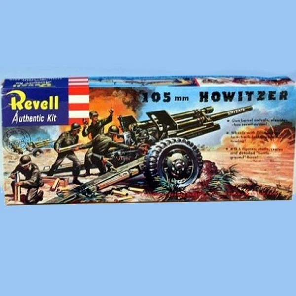 REVELL U.S. 105 mm Howitzer 1/40 scale plastic model kit H53979 RARE £ ...