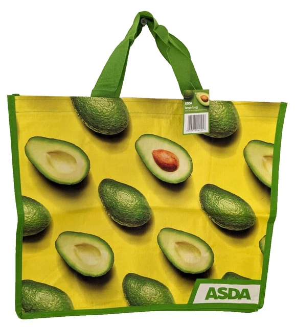 ASDA GREEN BAGS for Life wiederverwendbare Einkaufstasche CITRUS LEMON ...