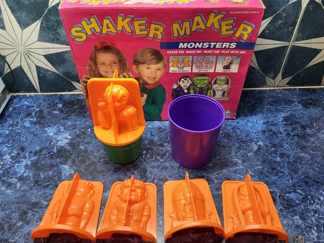 RARE ERTL SHAKER Maker Monster Modeling Set Dracula Frankenstein Mummy ...