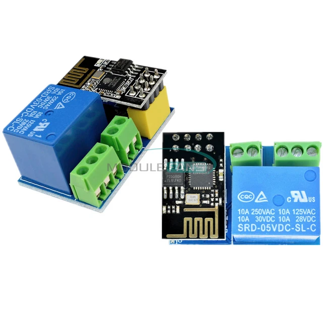 ESP-01/ESP-01S ESP8266 DC 5V WiFi Relay Module Smart Home Remote ...