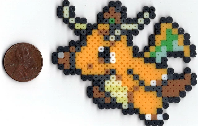 DRAGONITE POKEMON MINI Bead Sprite Perler Artkal Pixel Art Icon Retro ...