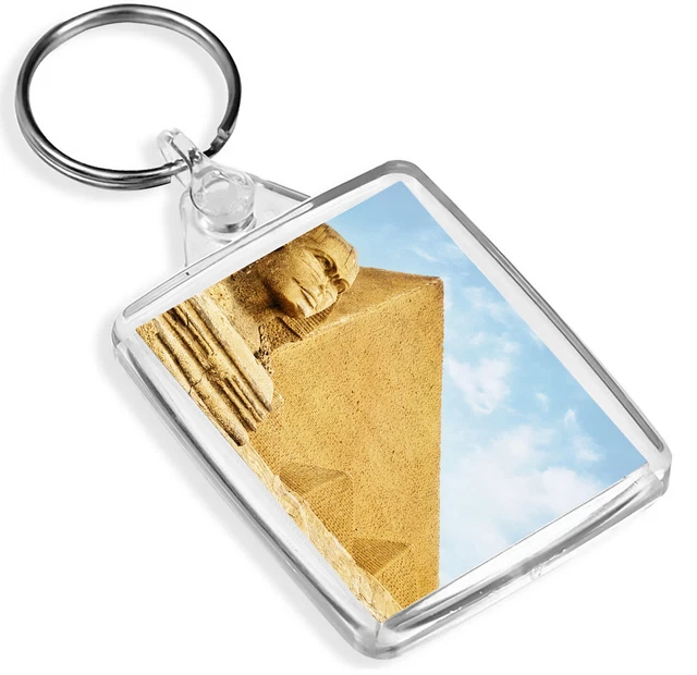 ANCIENT SPHINX & Pyramid Keyring Egypt Giza Egyptian Travel Keyring ...