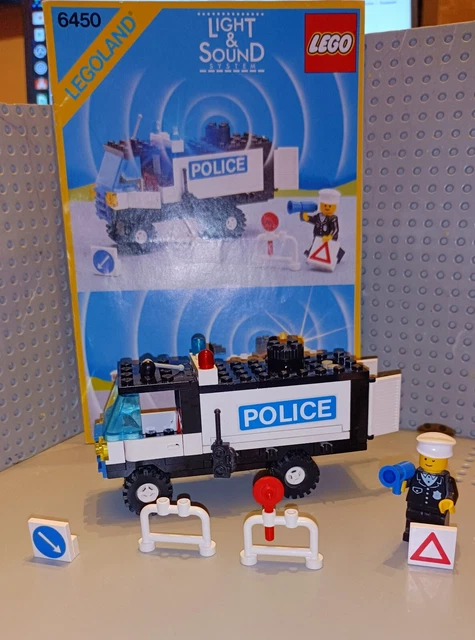 LEGO SYSTEM 6450/1985 Vintage Polizei Spezialeinsatzwagen kpl. mit OBA ...