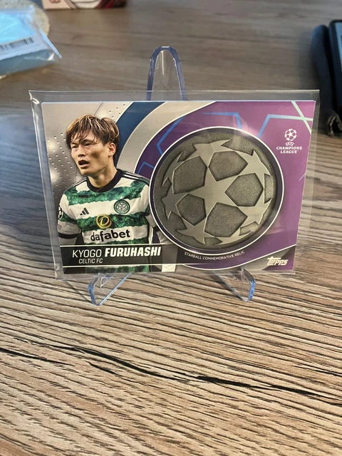 TOPPS UCC FLAGSHIP 2023/24 Starball relic Kyogo Furuhashi SC-KF EUR 20 ...