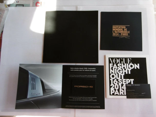 PORSCHE DESIGN-PUB MODE sacs,mondial automobile 2014 Porsche,cartes d ...