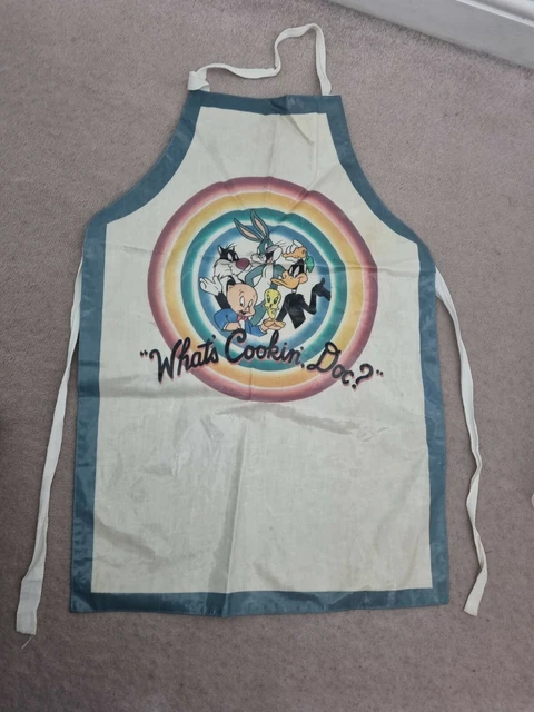 RARE VINTAGE LOONEY Tunes Apron " What's Cooking Doc?" Warner Bros ...