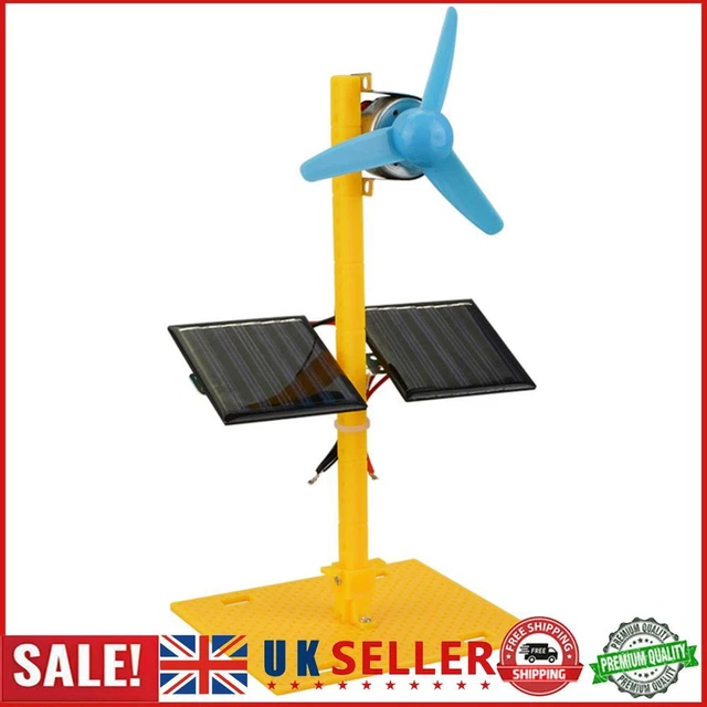 DIY SOLAR ELECTRIC Fan Model Aircraft Scientific Experiments Toy for ...
