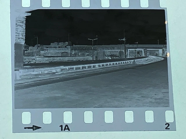 1981 DIESEL LOCOMOTIVE Scene Holyhead British Rail Railway Negative Ref ...