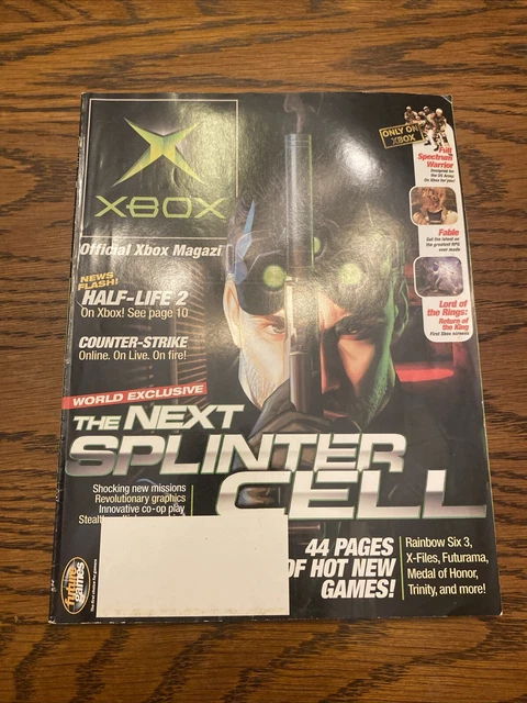 &OFFICIAL XBOX MAGAZINE& (OXM) & Disc, "SPLINTER CELL" Issue, #20, 2003 ...