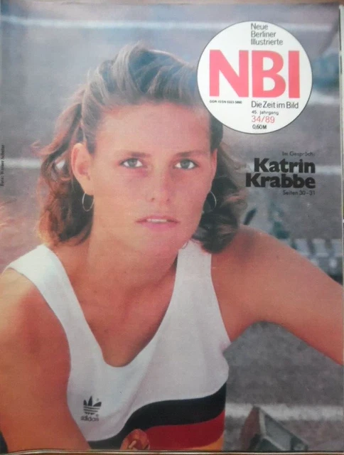 NBI 34- 1989 Katrin Krabbe Stealth-B-2-Bomber FKK-Baden DDR-Sprinterinnen Neptun EUR 14,90 ...