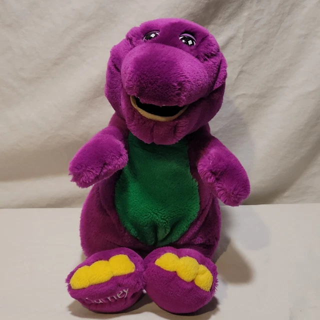 BARNEY PLUSH PURPLE Dinosaur 13" Vintage Plush Stuffed Animal (crossing ...