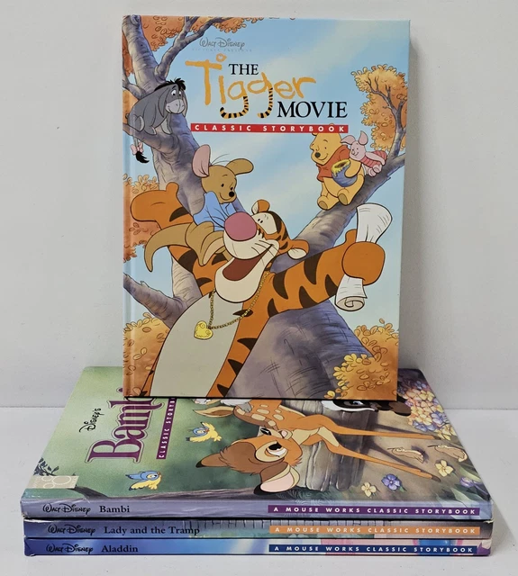 DISNEY MOUSE WORKS Classic Storybook The Tigger Movie Lady And The ...