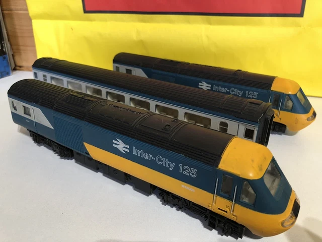 HORNBY HST 125 intercity blue and yellow livery . oo gauge . Un-boxed ...