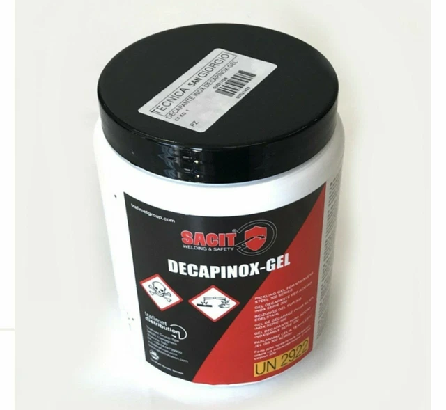 DECAPANTE KG.1 DECAPINOX GEL SALDATURA INOX TIG FILO ELETTRODO EUR 13 ...