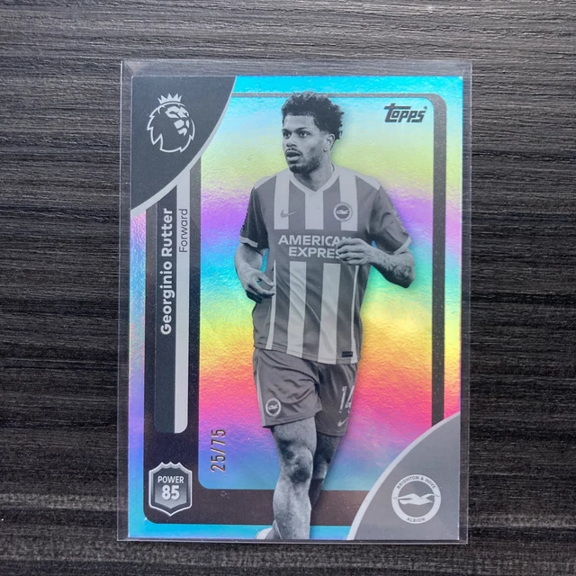 GEORGINIO RUTTER 25/75 Numbered /75 Topps 2025/26 Premier League ...
