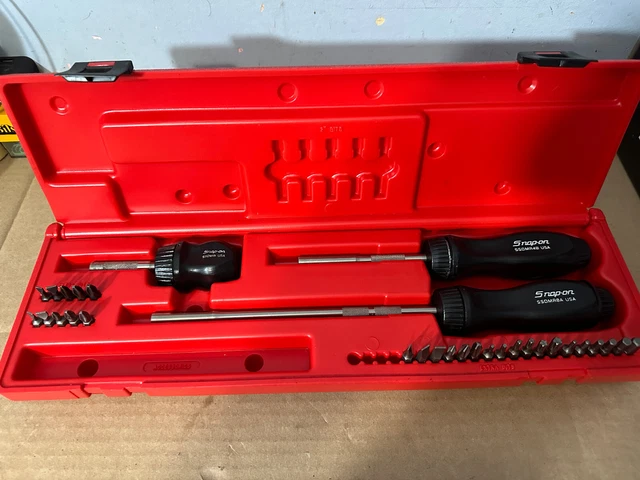 SNAP-ON TOOLS MASTER Ratcheting Magnetic Screwdriver Set - 3 Drivers ...