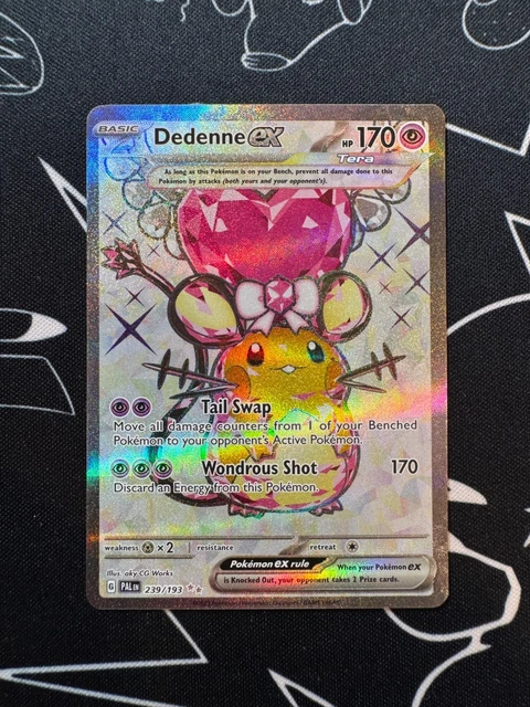 DEDENNE EX 239/193 Pokémon TCG S&V Paldea Evolved Ultra Rare English £9 ...