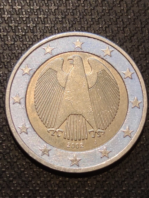 PIÈCE DE MONNAIE Allemagne 2 Euro 2002 Frapper J - Aigle - Tranche type ...