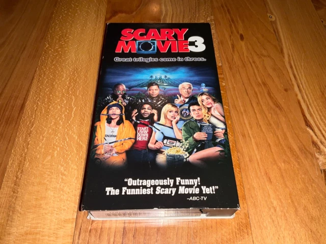 SCARY MOVIE 3 Dimension 2004 VHS Tape LATE RELEASE Leslie Nielsen ...