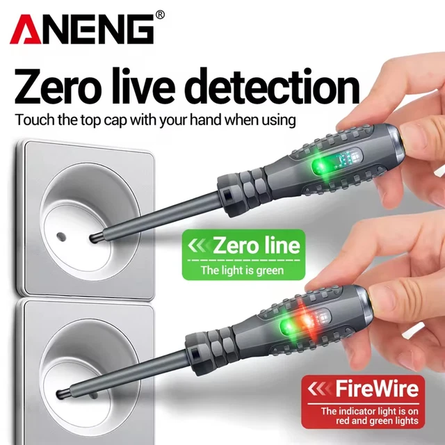 ANENG B05 FLAT/CROSS Screwdrivers Neon Bulb Indicator Meter Electric ...