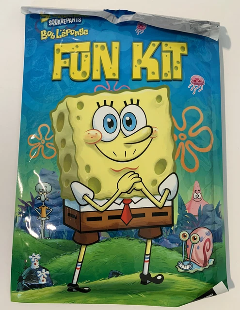SPONGEBOB SQUAREPANTS FUN Kit Coloring Book Stickers Crayon Travel ...