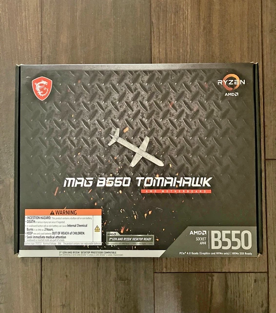 MSI MAG B550 TOMAHAWK DDR4 Motherboard | JUSB3 exposed, JFP1 pins ...
