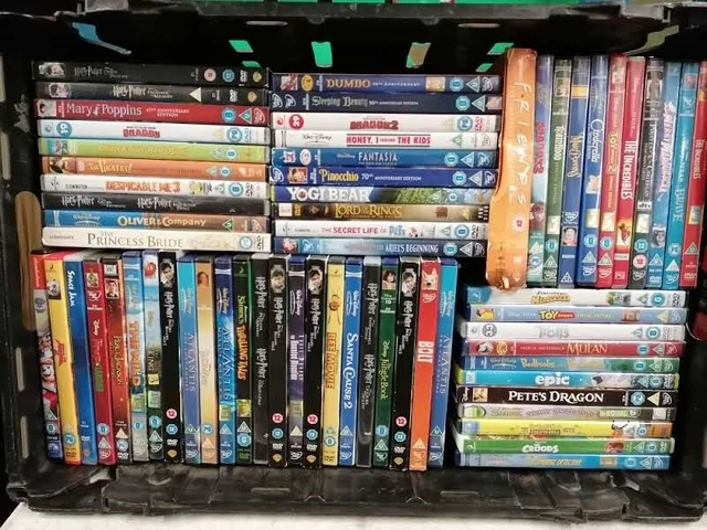 CHILDRENS KIDS FAMILY DVDs Disney Pixar Nickelodeon Dreamworks Lot ...