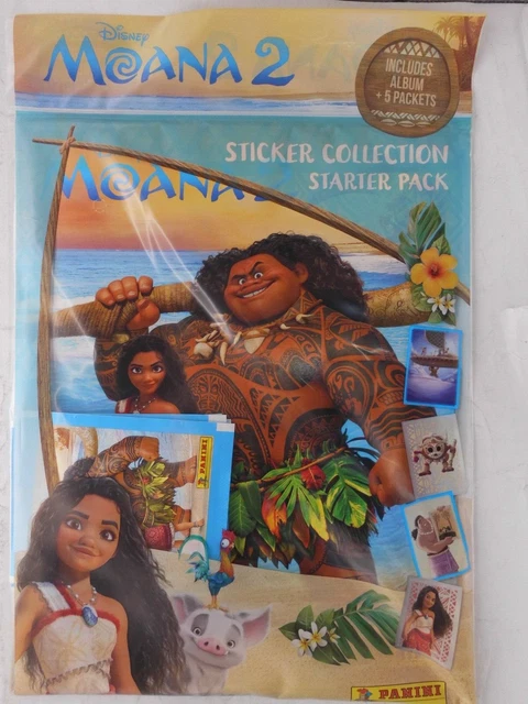 PANINI DISNEY MOANA 2 Stickers Collection Starter Pack: Album + 5 ...