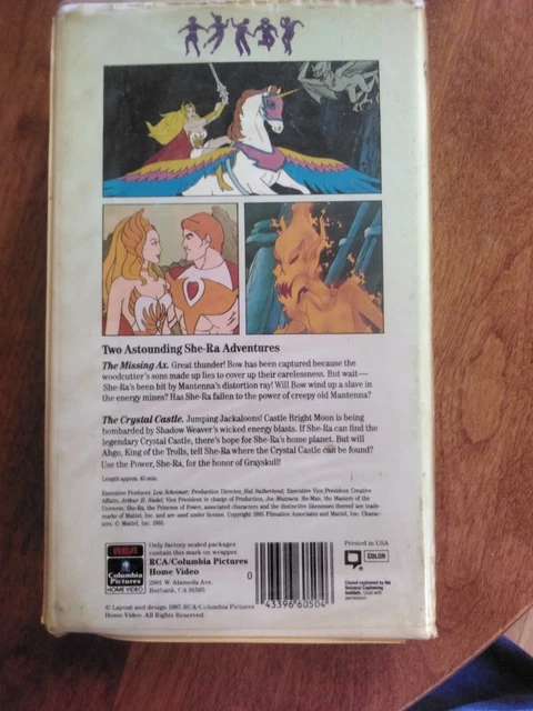 VHS : SHE-RA : Princess of Power : Volume 1 : Fenêtre Magique, He-Man ...