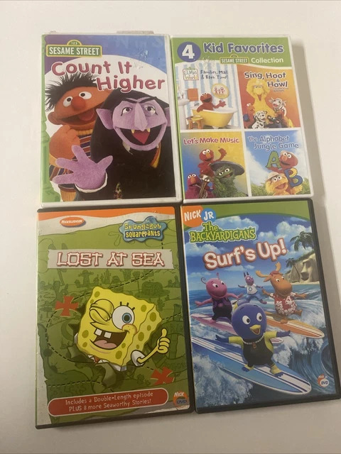 KIDS DVD LOT - Sesame Street, SpongeBob SquarePants, Backyardigans - 4 ...