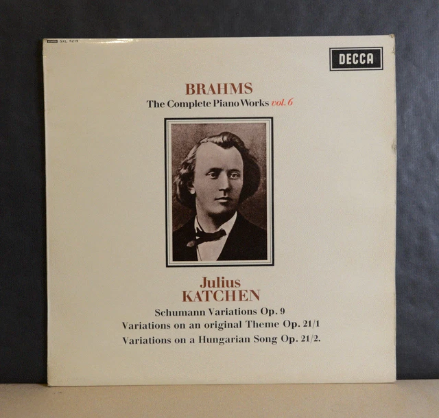 JULIUS KATCHEN - BRAHMS - Variations - WBg - DECCA SXL 6219 EUR 30,00 ...