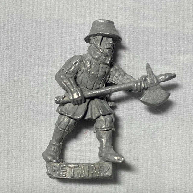 Citadel Warhammer Fantasy Bretonnian Foot Knights Axe 3 Oop 1987 Eur 650 Picclick It