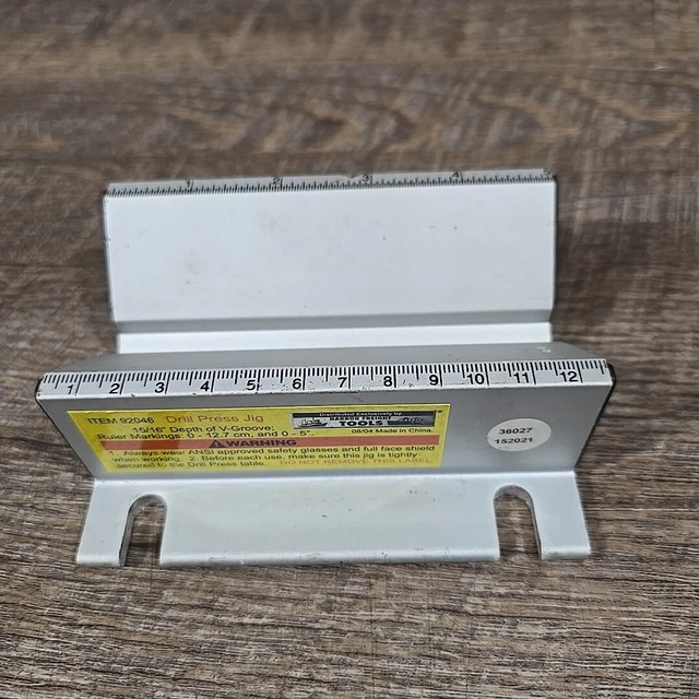 DRILL PRESS JIG with Ruler Markings Heavy duty Harbor Freight $9.99 ...