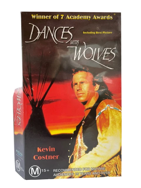 VHS DANCES WITH Wolves Kevin Costner Vintage M Winner of 7 Academy ...