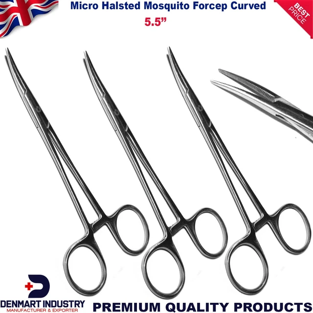 DENTAL SURGICAL HEMOSTATIC Clamp Halsted Mosquito Forceps CVD Hemostats ...