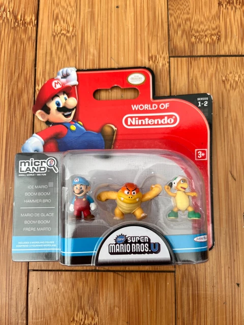 WORLD OF NINTENDO Super Mario Micro Land 3 Pack Set Boom Boom Hammer ...