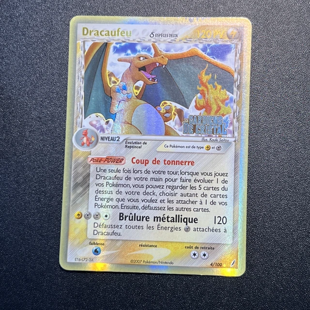POKÉMON: DRACAUFEU. 120 PV - EX GARDIENS DE CRISTAL. 4/100 - REVERSE OR - VF EUR 80,00 - PicClick FR
