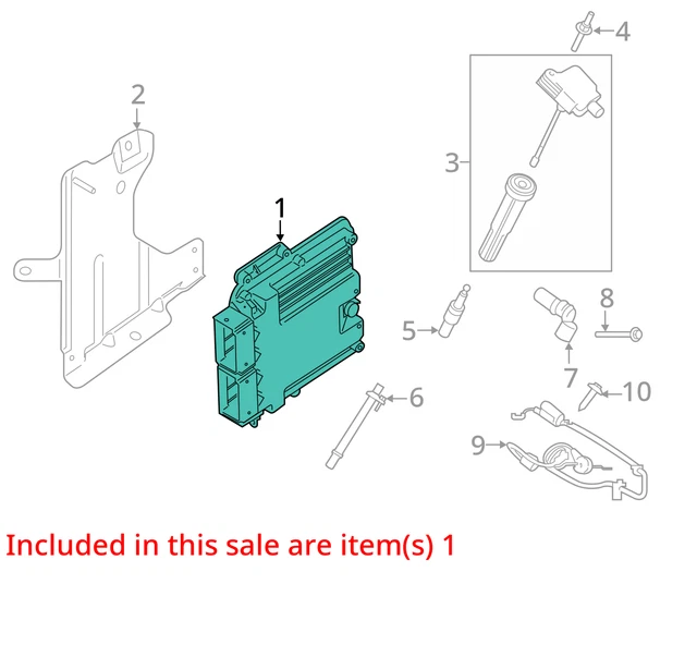 2017 MKX ENGINE Computer Control Module ECU 125K Miles OE ...