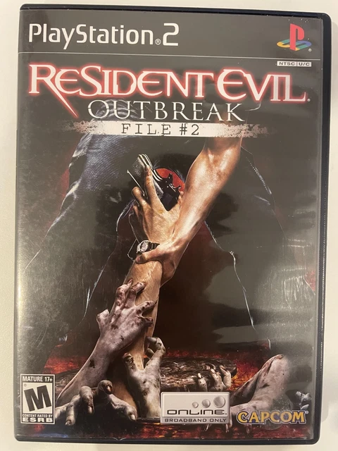 RESIDENT EVIL OUTBREAK File 2 ps2 Sony Playstation 2 NTSC-U Complete ...