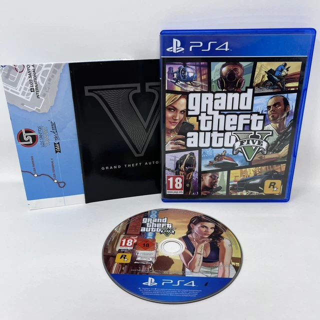 GRAND THEFT AUTO V GTA 5 PS4/PS5 - Sony Playstation 4 - PAL avec carte et notice EUR 14,21 ...
