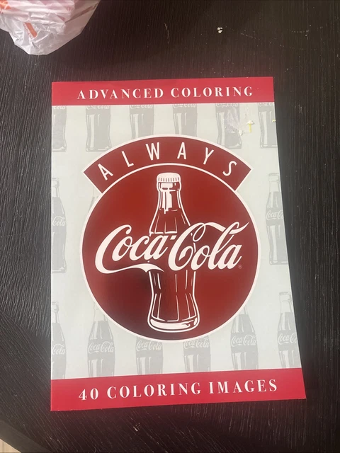 ALWAYS COCA-COLA® ADVANCED coloring book 40 Coke® Logo Images Soda ...
